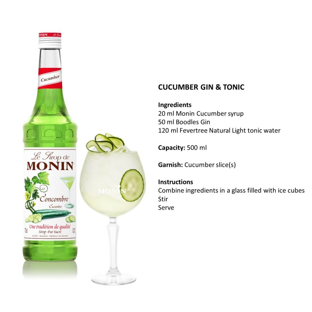 Buy Monin Cucumber Syrup Online in Malaysia | Luen Heng